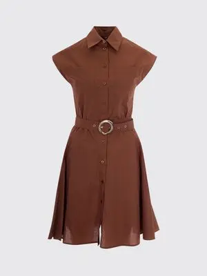 Liu Jo Cotton Shirt Dress - Brown