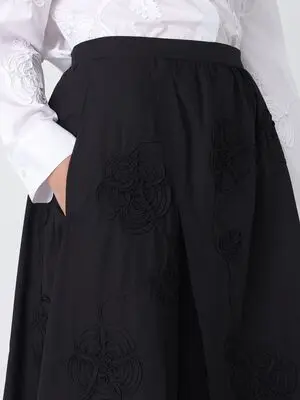 Liu Jo Embroidered Wrap Skirt - Black