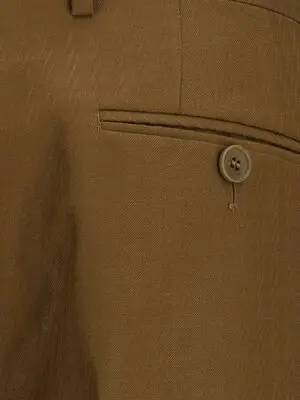Burberry Slim Fit Wool Trousers
