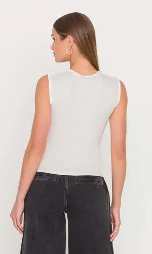 Generation Love Trina 3d Lace Sleeveless Top - White