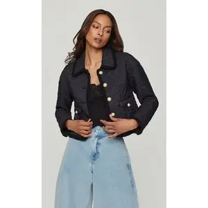 Generation Love Fabiana Quilted Jacket - Black