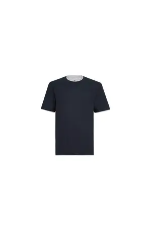 Brunello Cucinelli Lightweight Jersey T-shirt - Cobalt
