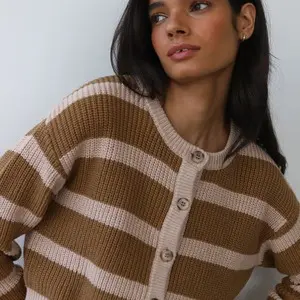 Callahan Fiona Striped Cardigan - Ginger Root