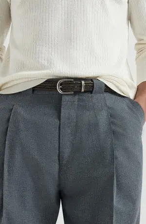 Brunello Cucinelli Braided Leather Belt