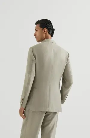 Brunello Cucinelli Chevron Unlined Blazer - Sage