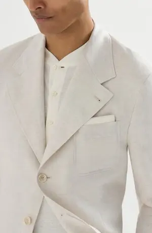 Brunello Cucinelli Chevron Unlined Blazer - Shell