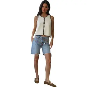 Callahan Mala Knit Stitch Tank Top - Creme