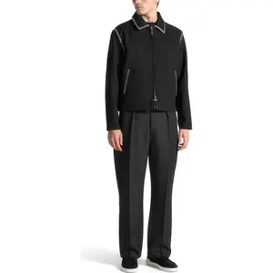 Maniere De Voir Leather Outerwear For Men