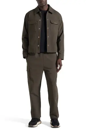 Manière De Voir Technical Cargo Shirt Jacket - Olive