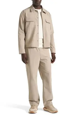 Manière De Voir Technical Cargo Shirt Jacket - Taupe