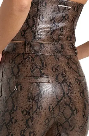 Manière De Voir Lucia Python Straight Leg Trousers