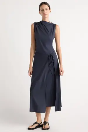 Modern Citizen Amelia Asymmetric-neck Wrap Maxi Dress