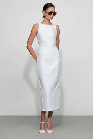 ET OCHS Farley Denim Midi Dress