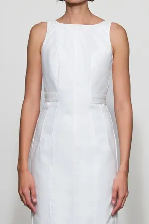 ET OCHS Farley Denim Midi Dress