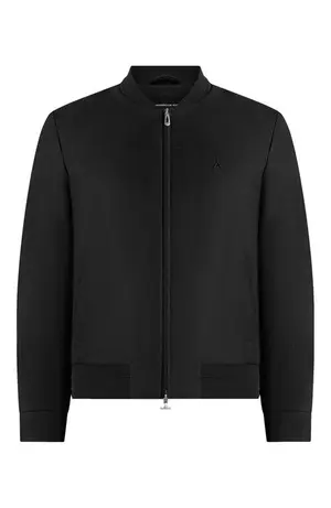 Manière De Voir Tailored Bomber Jacket - Black