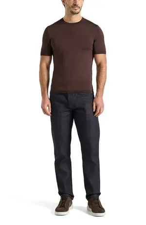 Manière De Voir Ellis Luxe Knitted T-shirt - Brown