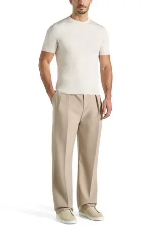 Manière De Voir Ellis Luxe Knitted T-shirt - Cream