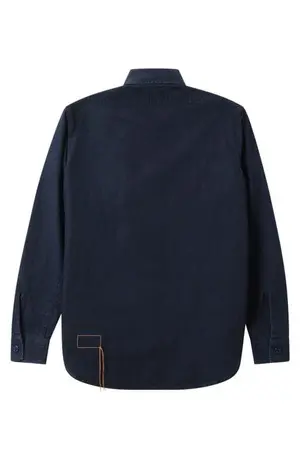 FORTELA Cpo Denim Overshirt - Blue