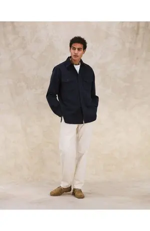 FORTELA Cpo Denim Overshirt - Blue