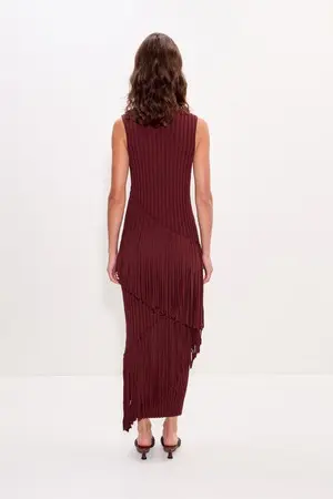 SIMONMILLER Spiral Knit Dress - Choco Brown
