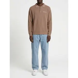 WALKER & HUNT Lando Oversized Polo Collar Sweater - Mocha