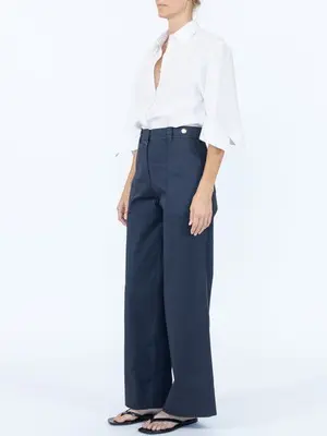 CALLAS MILANO Sailor Wide-leg Pants - Navy