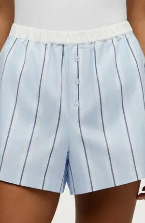 PETITE PLUME Coastal Stripe Pajama Shorts