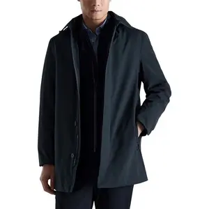 Mango Packable Water-repellent Parka - Navy