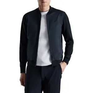 Mango Rib Trim Bomber Jacket