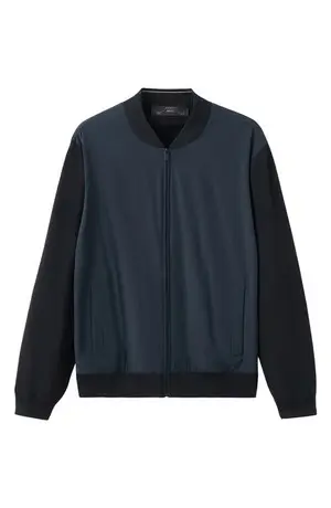 Mango Rib Trim Bomber Jacket