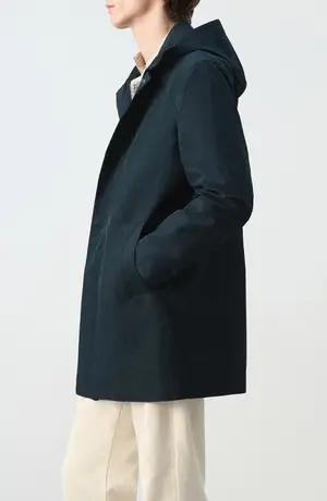 Mango Water Repellent Parka With Removable Hood