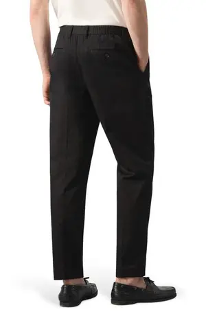 Mango Pleated Straight-leg Trousers - Black