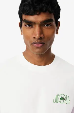 Lacoste Cotton Graphic T-shirt - Flour