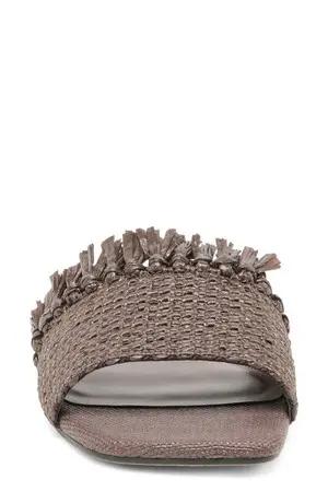 Dolce Vita Lenya Slide Sandal - Chocolate Raffia