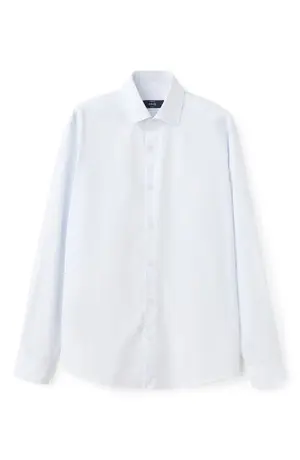 Mango Slim Fit Stripe Cotton Button-up Shirt