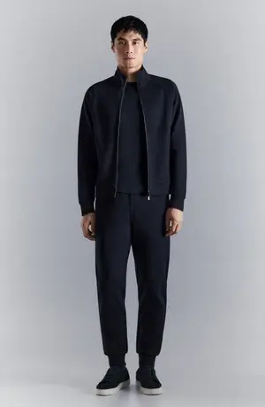 Mango Regular Fit Technical Zip Sweatshirt