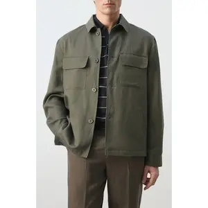 Mango Ruched Back Jacket - Medium Brown
