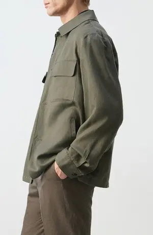 Mango Ruched Back Jacket - Medium Brown