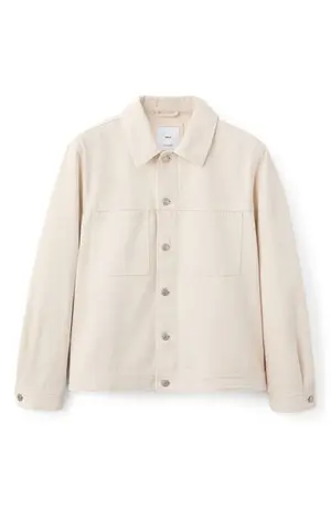 Mango Cotton Denim Jacket - Ecru