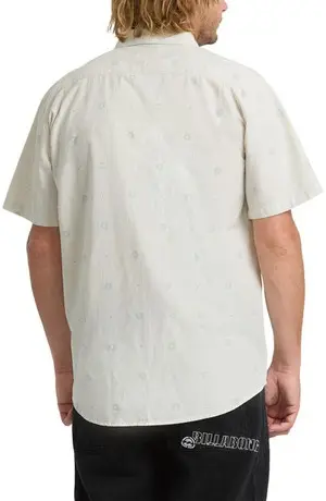 BILLABONG Sundays Short Sleeve Cotton Blend Button-up Shirt - Sandshell