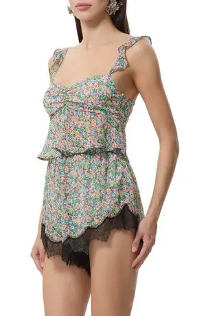 AFRM Aisha Floral Crop Top