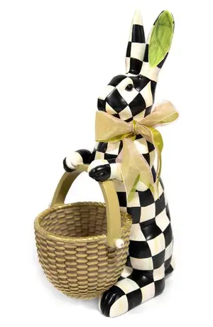 MACKENZIE-CHILDS Courtly Check Rabbit - Black