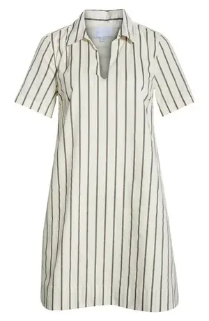 SUGARLIPS Kamara Stripe Cotton Shirt Dress