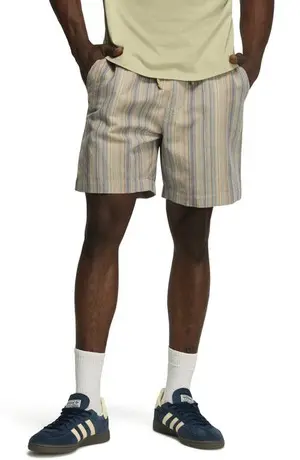 Lucky Brand Linen Blend Striped Shorts