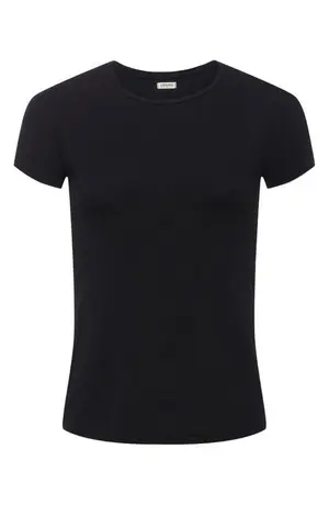L'Agence Crewneck Short Sleeve T-shirt
