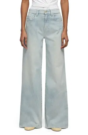7 For All Mankind Lotta High-waist Wide-leg Jeans