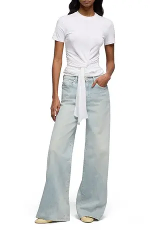 7 For All Mankind Lotta High-waist Wide-leg Jeans