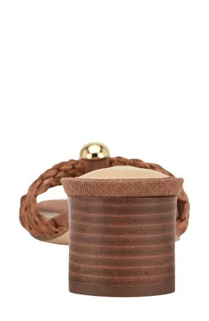 Nine West Gerry Block Heel Sandal - Medium Brown