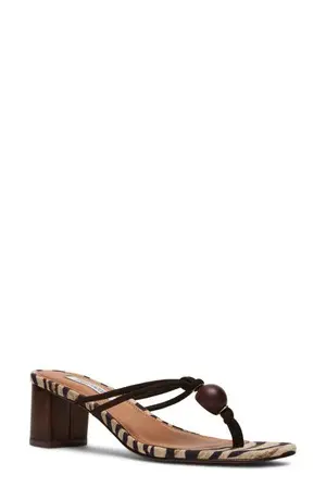 Steve Madden Remedy Block Heel Sandal - Brown Multi