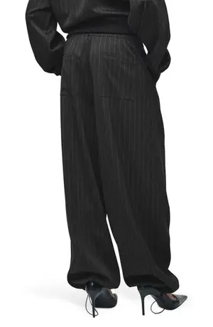 Mango Pinstripe Balloon Pants